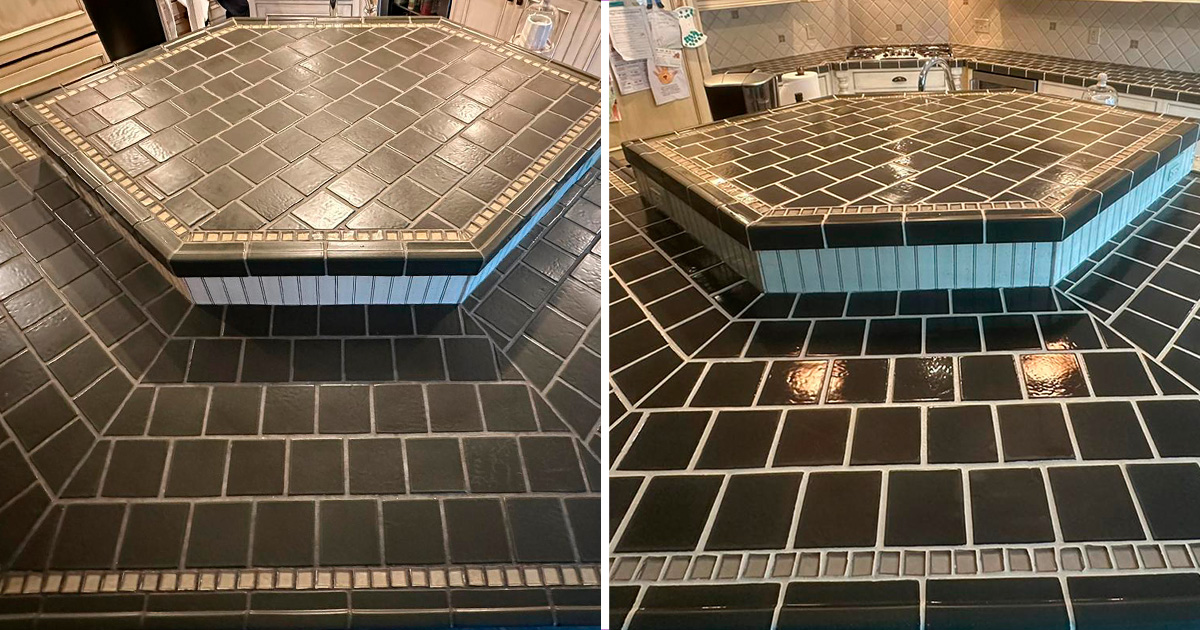 A Kitchen Countertop in Grosse Pointe Park MI Was Beautifully Restored ...