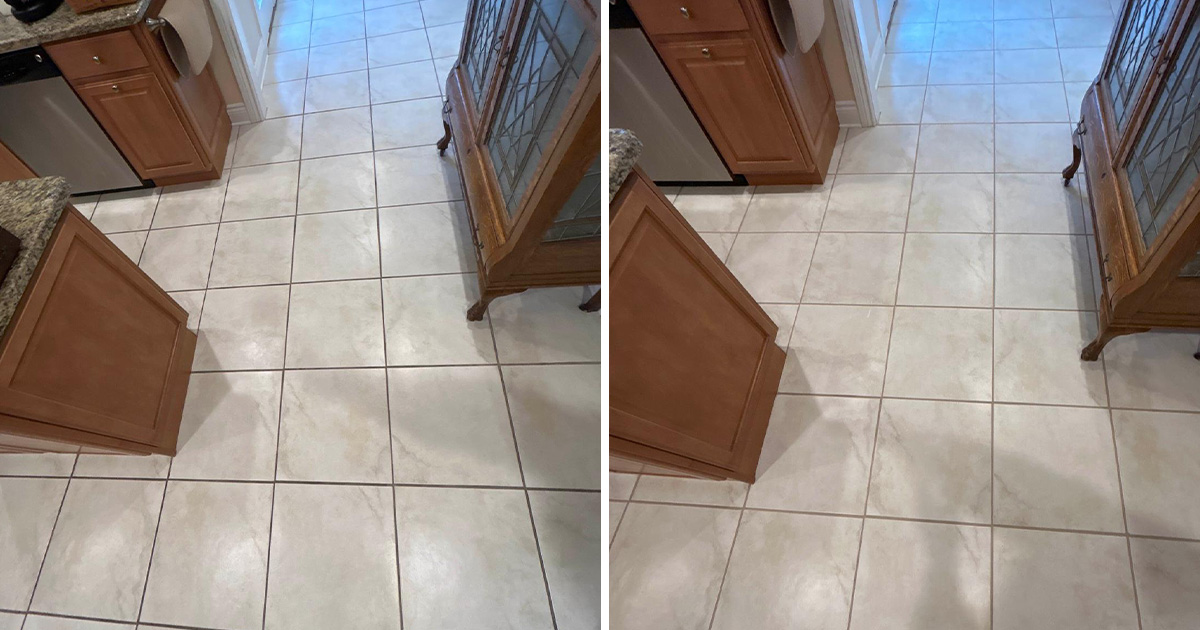 Kitchen Floor in Grosse Pointe Farms Received the Benefits of Our Grout ...